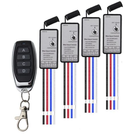 433Mhz Mini Relay Wireless RF Remote Control Switch Power Transmitter ...
