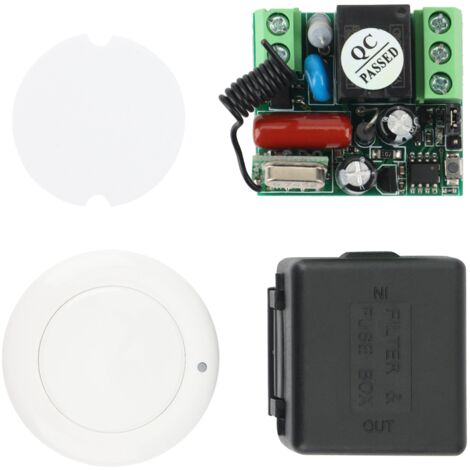 433MHz Wireless RF Remote Control Fan Lamp Light Switch 10A Relay ...