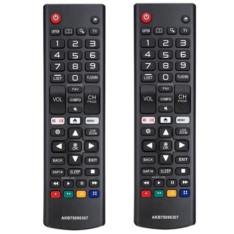 Remote Control AKB75095307 for All TV Universal OLED LCD LED HDTV 3D 4K ...