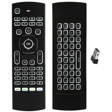2.4G Wireless Remote Control with Keyboard 6-Axis Intelligent Backlight ...