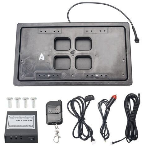Universal Front Rear License Plate Frame Electric Remote Control Flip ...