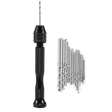 Hand Drill Bits Set 31Pcs Precision Pin Vise Micro-Mini Twist For Metal ...