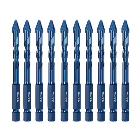 10Pcs High Hardness Eccentric Drill Precision Drilling 6mm Glass Tile ...