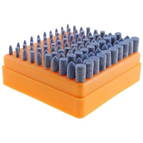 100Pc of 3MM Pole 4-10mm Blue Polishing Grinding Abrasive Mounted Stone ...