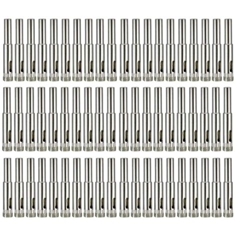60Pcs Diamond Drill Bit, 8mm Coated Tip Hole Hollow Core Bits Cutter ...