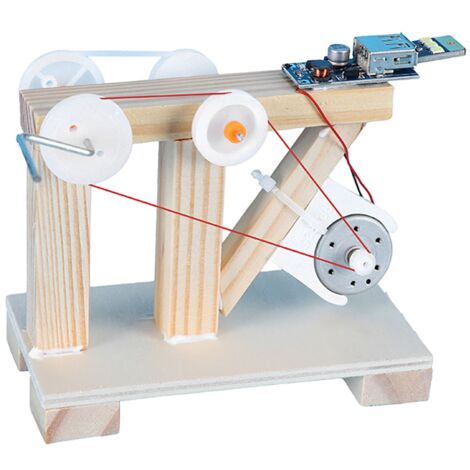 DIY Hand Crank Generator Model Assembled Physics Experiment Kit Early ...