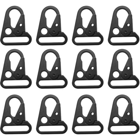 12 Pieces Enlarged Mouth Clip Sling Clasp Olecranon Hook for Keychain ...