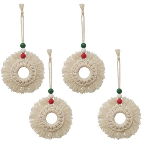 4Pcs Macrame Door Handle Swing Rope Wall Hanging Decorative for Decor ...