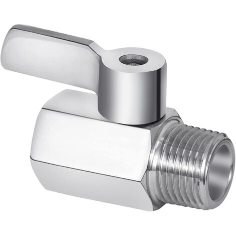 Shower Head Shut Off Valve, 304 Stainless Steel Mini Ball Valve NPT ...