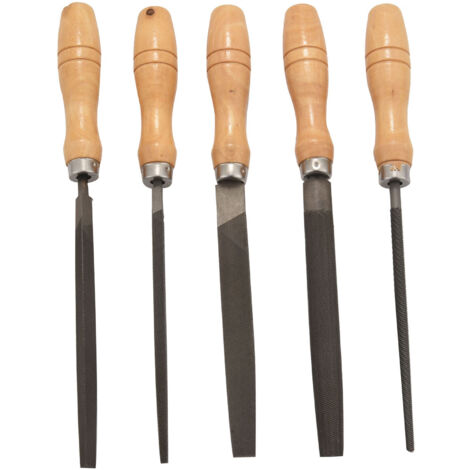 High Carbon Steel File Set with Wooden Handles Rasp for Wood, Metal ...