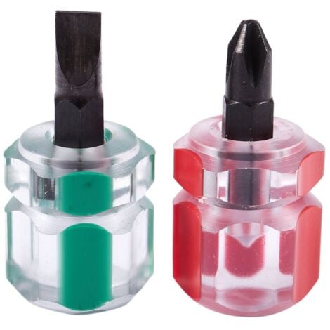 2 pcs Flat Screwdriver Mini Screw Driver Short Small Split Repair Tools ...