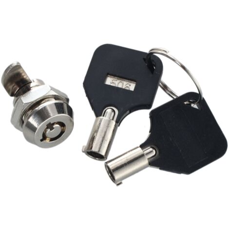 12mm Threaded Keyed Quarter Turn Cam Lock for Drawer Box Locker