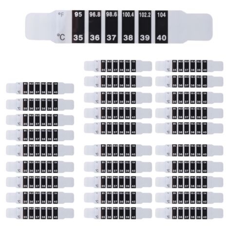 30 Pcs Forehead Thermometer Strips Adhesive Reusable Stickers ...