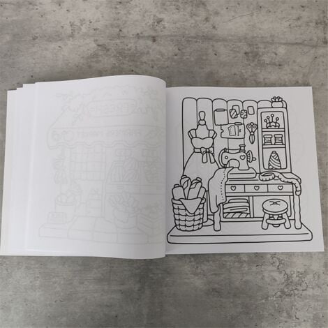 Little Corner: Coloring Book for Adults and Teens Super Cute Design of ...