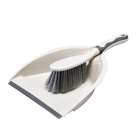 Dust Pan and Brush Set with Handle - Portable Hand Broom Dustpan Combo ...