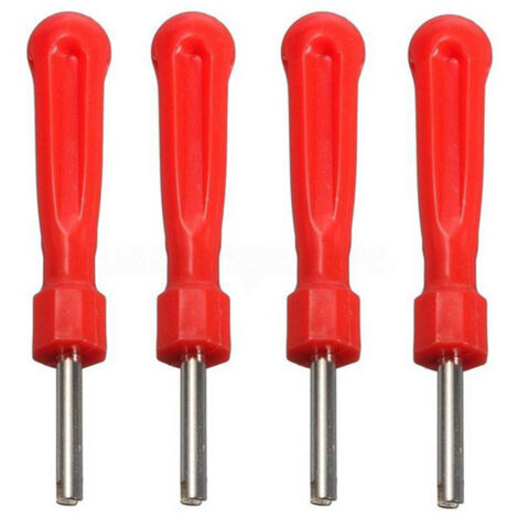 4 pcs Tyre Valve Core Remover Removal Tire Repair Tool Screw Driver