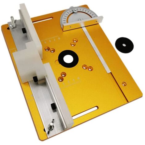 Router Table Insert Plate W Miter Gauge for Woodworking Saw Multifunctional Trimmer Engraving Machine B