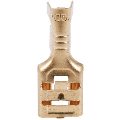 Brass 6.3 mm Connectors Female Spade Cable Terminals, 20 Piece