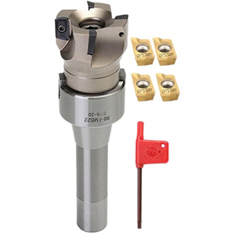 R8 Fmb22 Arbor 400R 50Mm Face End Mill Shell Cutter +4X Apmt1604 ...
