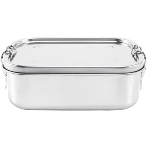 Stainless Steel Lunch Food Container with Lock Clips and Leakproof ...