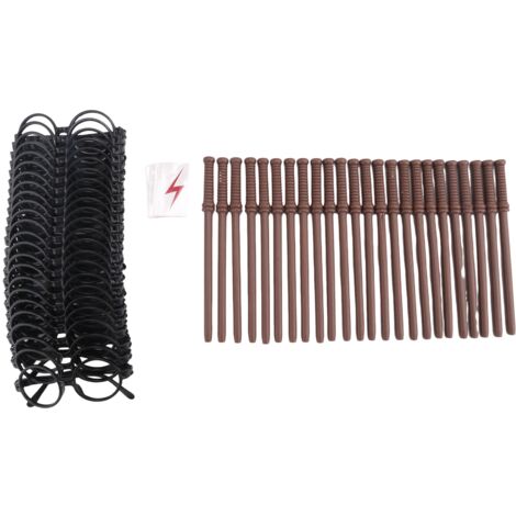 72x Wizard Theme Party Favors Set Includes 24 Wand Pencils Glasses with ...