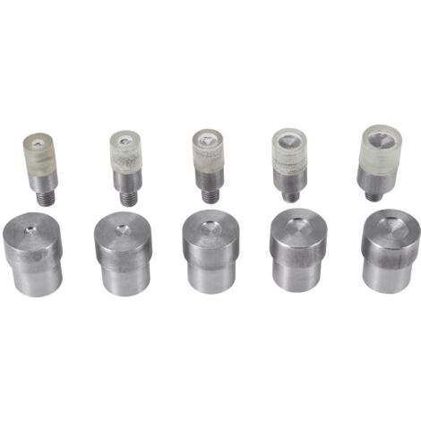 5 Sets Double Caps Rivets Dies(5mm/6mm/8mm/10mm/12mm)