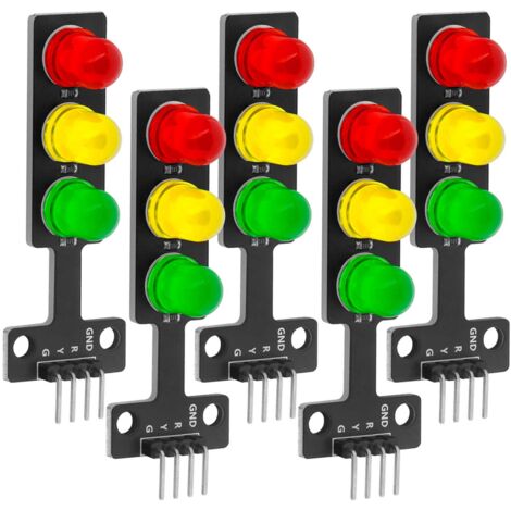 5x LED Traffic Light Module DIY Mini 3.3-5V Compatible with for