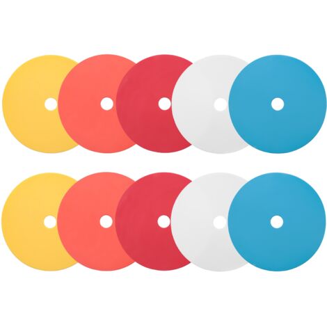 10Pack Flat Disc Markers Non-Slip Spots Football Basketball Sports ...