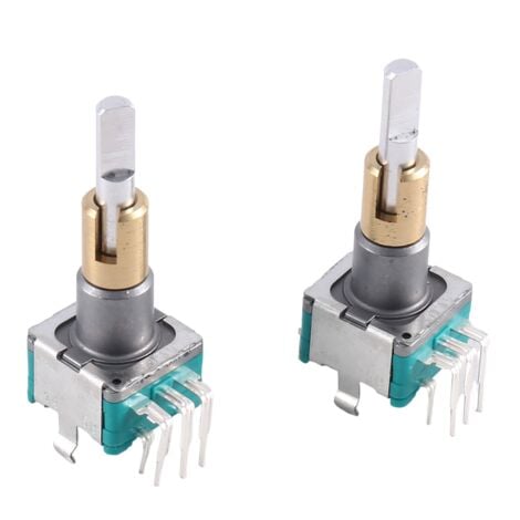 2PCS EC11EBB24C03 Dual Encoder with Switch 30 Positioning Number 15 ...