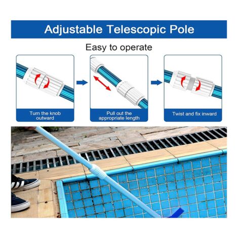 2Pcs Pool Telescoping Pole Cam Lock Replacement 2Pc, EZ for Telescopic ...