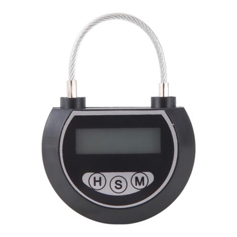 Electronic Time Lock Timer Container Multi Function Bin for Toys Black