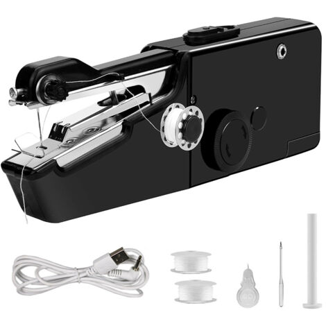 USB Electric Handheld Sewing Machine Kit, Cordless Mini Quick Repairing ...