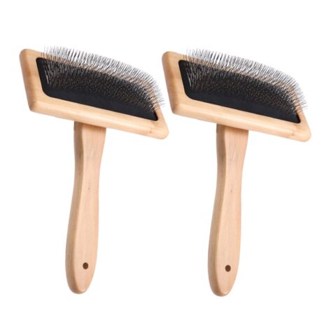 2 PCS Wool Carders, 6.1InchX4.8Inch Large Hand Carders for Wool, Craft ...