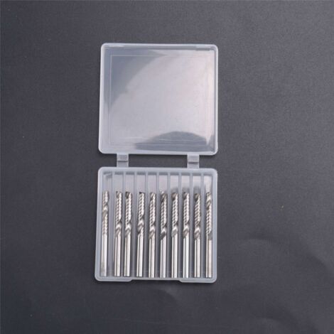 10 Pack CNC Router Bits 1/8 Inch Shank Spiral Upcut Bit Single Flute ...