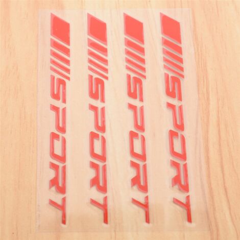 Sport Decal Sticker Wheels Rims Racing Car Self Adhesive Door Wheel Hub ...