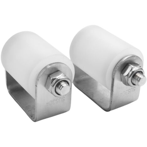 2Pcs Slide Gate Guide Roller 3 Inches Hard Nylon Sliding Rolling Gates ...