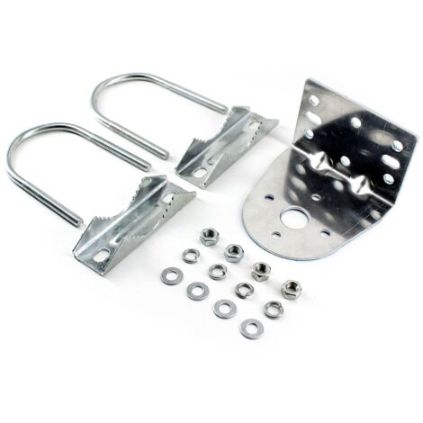 Antenna Mast Clamp with U-Bolts for Ham UHF VHF CB Cellular Trucker ...