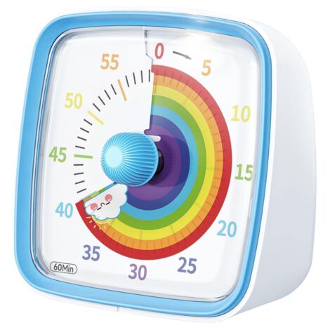60-Minute Visual Timer with Night Light, Countdown Timer,Pomodoro ...