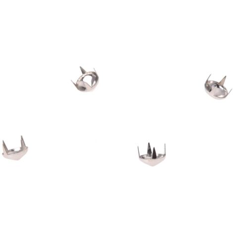 100 Silver Copper Round Cone Rivet Spike Studs Spots DIY Rock Punk 8mm