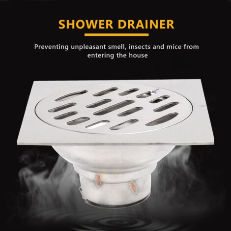 Thick Stainless Steel Anti-Odor Hotel Bathroom Shower Drain 100X100m