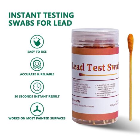 30PCS Lead Test Swabs, Instant Kit