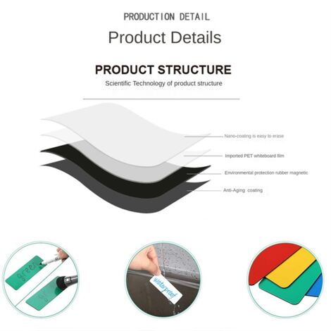 60 Pack Dry Erase Magnetic Labels Magnets Sticker