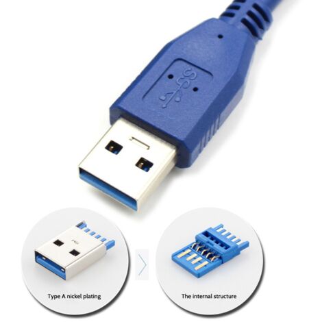 USB3.0 Male to Female Extension Cable USB 3.0 High Speed Data Transfer ...