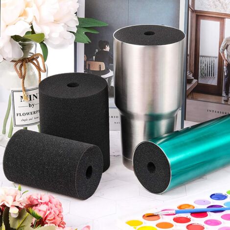 4 Pcs Cup Turner Foam Tumbler Inserts for 1/2 inch PVC Pipe