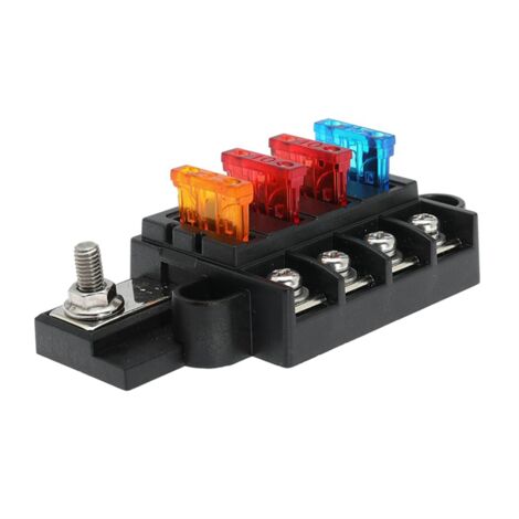 4 Circuit Fuse Block for Blade 5045 with Cover Marine