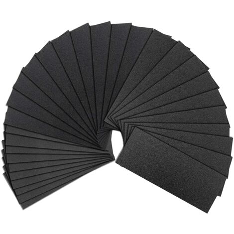 30 Pieces Wet and Dry Sandpaper 80 120 220 Grit Assorted Sanding Sheets ...