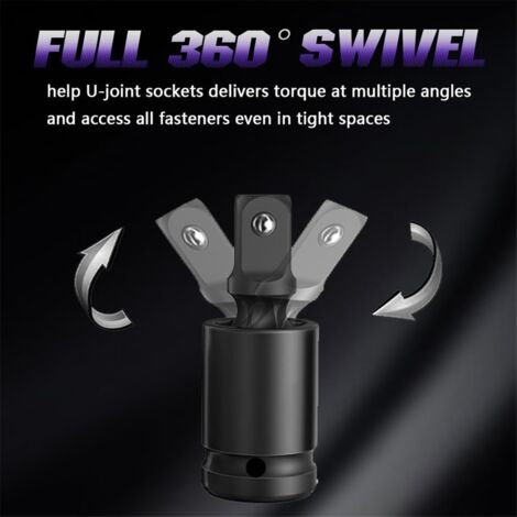 Air Cannon Universal Joint Socket, Impact Rotary Socket Set