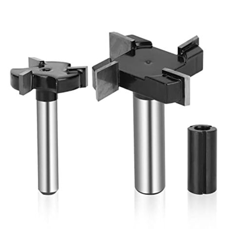 CNC Spoilboard Surfacing Router Bits,1/4Inch and 1/2Inch Handle 1In 2In ...