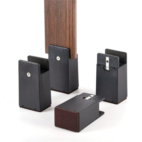 Adjustable Bed Risers 4In,Furniture with Screw Clamp