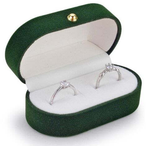 Velvet Silk Pair Ring Box Wedding Ring Box Single Ring Box Wedding ...